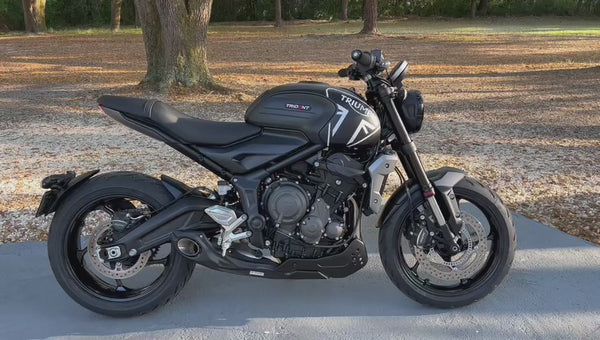 2021-25 Triumph Trident 660 CS Racing Full Exhaust | Muffler + dB Kill ...