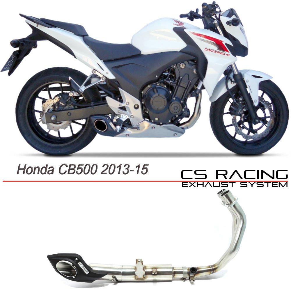 2013-15 Honda CB500F / CB500R CS Racing Full Exhaust | Muffler + Heade