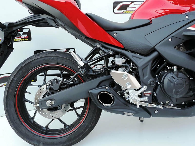 2015-up Yamaha YZF-R3 | R25 CS Racing Full Exhaust | Muffler + Headers