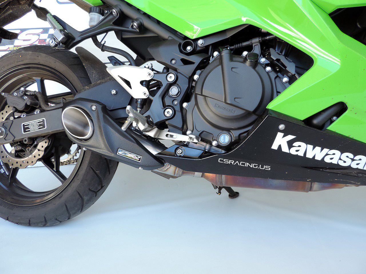 2018-23 Kawasaki Z400 / Ninja 400 CS Racing Slip-on Exhaust | Muffler