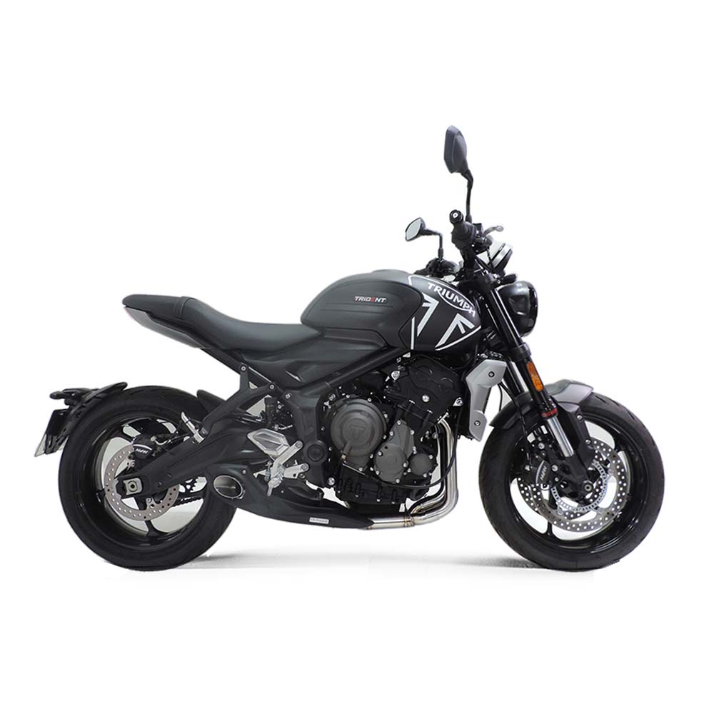 2021-up Triumph Trident 660 CS Racing Full Exhaust | Muffler + dB Kill