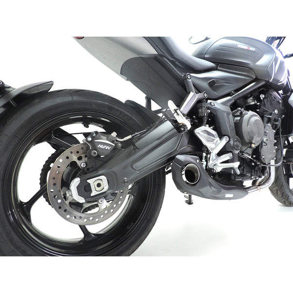 2021-up Triumph Trident 660 CS Racing Full Exhaust | Muffler + dB Kill